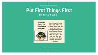 Put First Things First at emaze Presentation