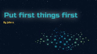 first things first at emaze Presentation