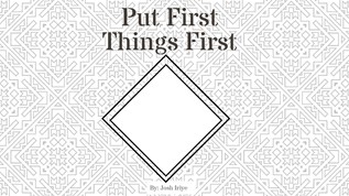Put First Things First at emaze Presentation