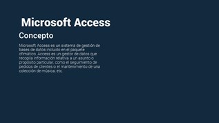 Microsoft Access at emaze Presentation