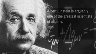 The story of Einstein at emaze Presentation