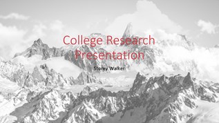 College Research Presentation at emaze Presentation