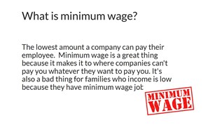 Minimum Wage Project at emaze Presentation