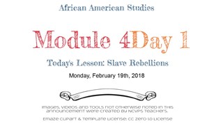 Module 4-1: Slave Rebellions at emaze Presentation