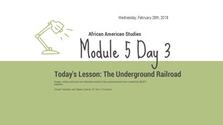 Module 5-3: Underground Railroad at emaze Presentation