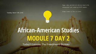 Module 7-2: The Freedmen'sBureau at emaze Presentation