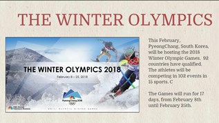 Olympic Assignment at emaze Presentation