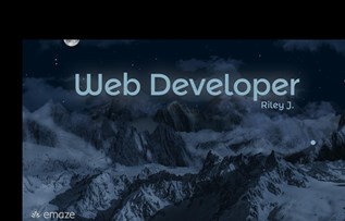 Web Developer at emaze Presentation