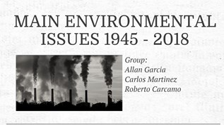 Environmental Issues at emaze Presentation