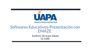 Softwares Educativos-Presentación con EMAZE at emaze Presentation