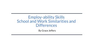 School and Work Similarities and Differences at emaze Presentation