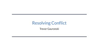 Resolving Conflicts at emaze Presentation