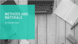 Methods and materials at emaze Presentation