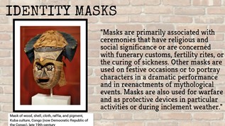 History of Masks at emaze Presentation