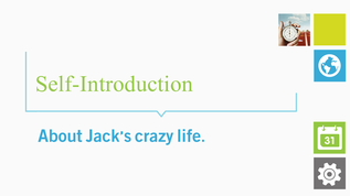 Jack's Self-Introduction at emaze Presentation