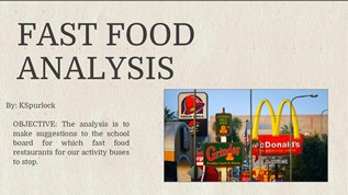 Fast Food Analysis at emaze Presentation