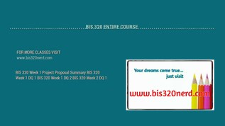 BIS 320 NERD Successful Learning bis320nerd.com at emaze Presentation