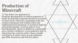 production of minecraft at emaze Presentation