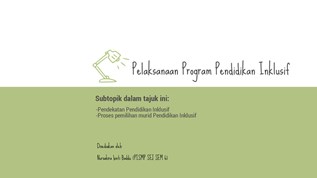 Pelaksanaan Program Pendidikan Inklusif at emaze Presentation