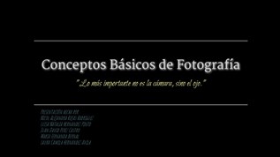 CONCEPTOS BASICOS DE FOTOGRAFIA at emaze Presentation