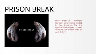 Prison Break at emaze Presentation