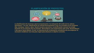 Planificación de proyectos at emaze Presentation