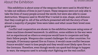 Museum Exhibition at emaze Presentation