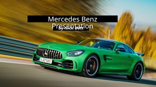 Mercedes Benz Presentation at emaze Presentation