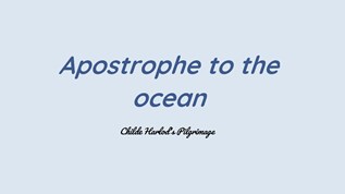 apostrophe to the ocean at emaze Presentation