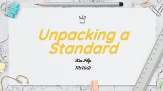 Unpacking a Standard at emaze Presentation