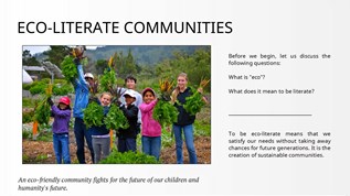 Eco literate communities at emaze Presentation