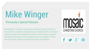 Mike Winger: Special Educator at emaze Presentation
