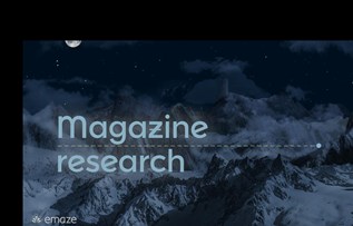Magazine research at emaze Presentation
