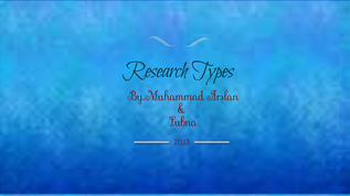 Research Types at emaze Presentation