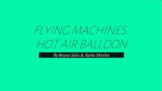 Flying Machines: Hot Air Balloon at emaze Presentation