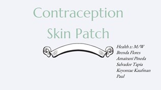 Contraception Skin Patch at emaze Presentation