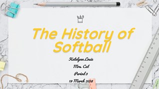 The History of Softball at emaze Presentation
