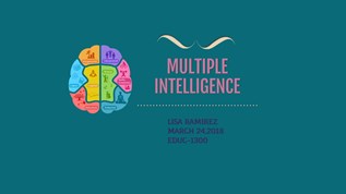 MULTIPLE INTELLIGENCE at emaze Presentation