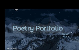 Poetry Portfolio at emaze Presentation