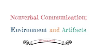 Nonverbal Communication; Environment and Artifacts at emaze Presentation