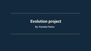 Evolution project at emaze Presentation