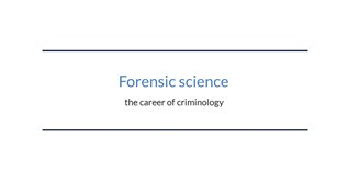 Forensic science at emaze Presentation