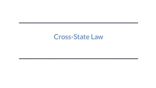 Cross-State Law at emaze Presentation