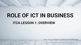 Role of ICT in Business at emaze Presentation