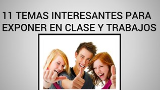 11 Temas Interesantes para Exponer en Clase y Trabajos at emaze ...