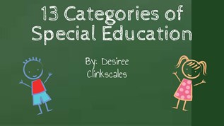 13 Categories of Special Education at emaze Presentation
