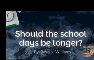 should the school days be longer at emaze Presentation