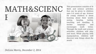 ECE: Math&Science Activity Cards at emaze Presentation