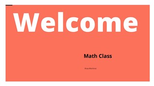 Welcome to Math at emaze Presentation