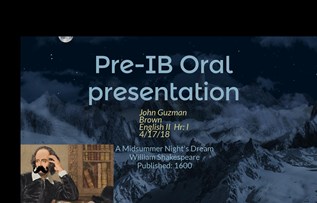 Pre-IB Oral presentation at emaze Presentation